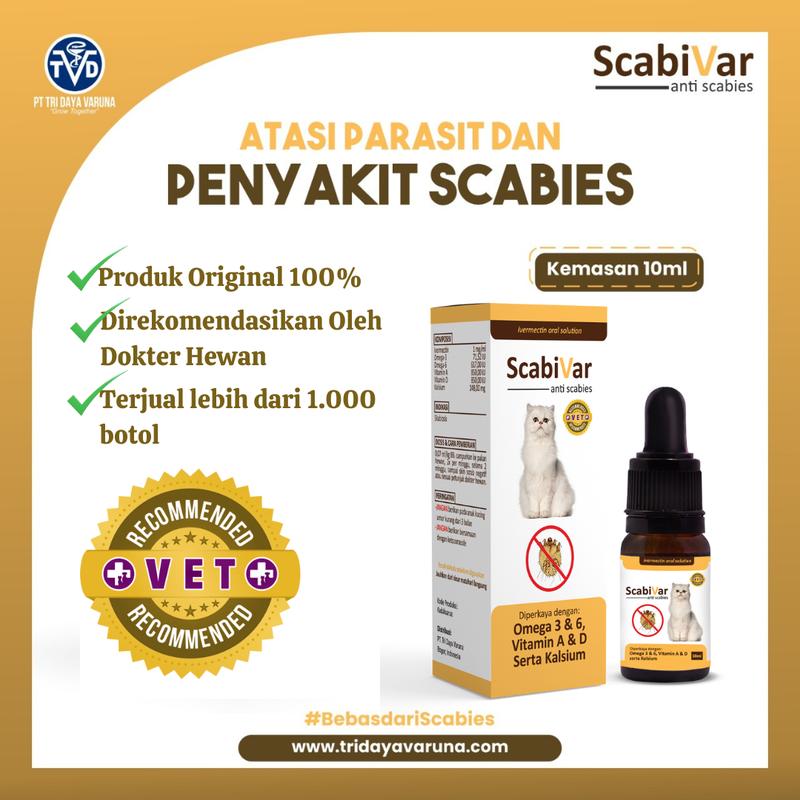 ScabiVar Sirup Untuk Atasai Scabies Kudis Budukan Keropeng Pada Kucing ...