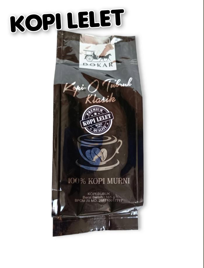 Jual Kopi LELET Robusta Merk DOKAR Bubuk Kopi Lebih Halus (100% Kopi ...