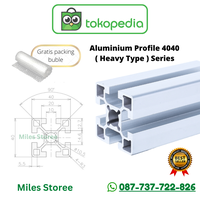 Jual Aluminium Profile 40x40 Heavy Panjang 6000mm I Aluminium Frame 40 ...