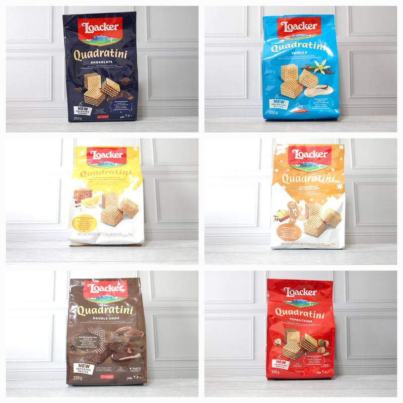 Loacker Quadratini 250gr wafer All Varian - Shop | Tokopedia