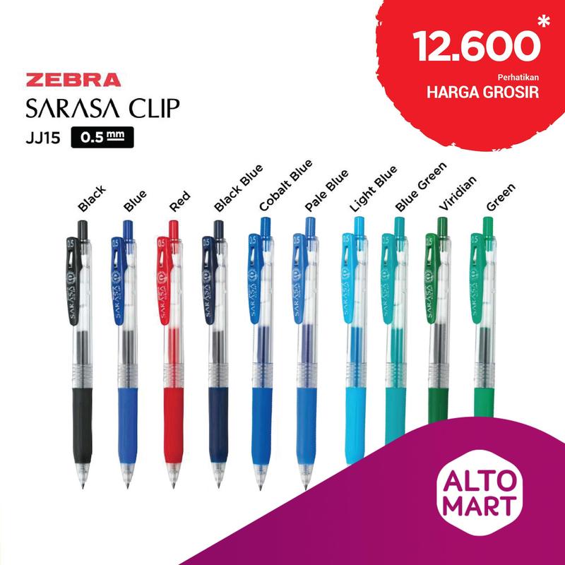 ZEBRA SARASA CLIP JJ15 Gel Pen 0.5 mm - Shop | Tokopedia