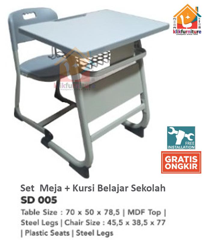 Set Meja + Kursi Belajar / Sekolah Anak SD005 - Shop | Tokopedia