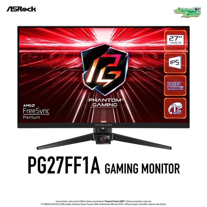 Jual Monitor ASROCK LED 27" Phantom Gaming PG27FF1A - Jakarta Pusat ...