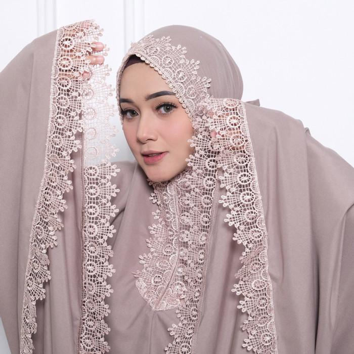 Promo Mukena Dewasa 2 in 1 Retsleting Katun Renda Giper Adem Inara ...