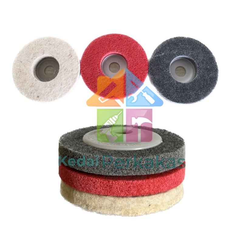 Grinding wool poles 4" untuk stainless steel - Shop | Tokopedia