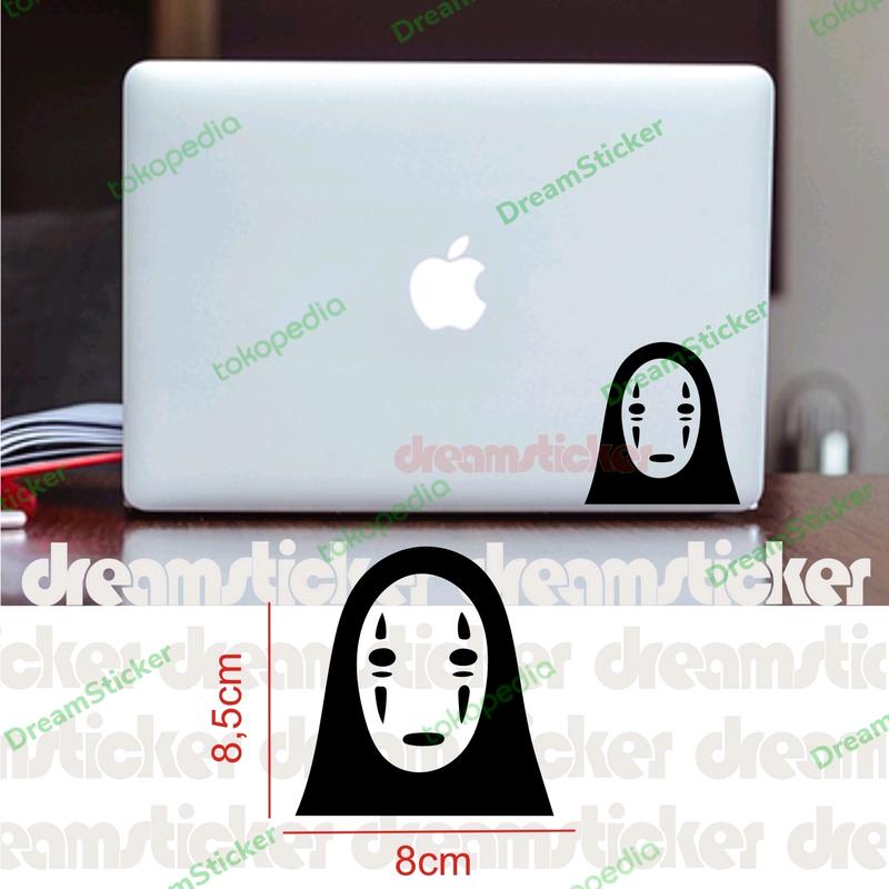 Stiker No Face Kaonashi Anime Studio Ghibli Sticker Laptop MacBook ...