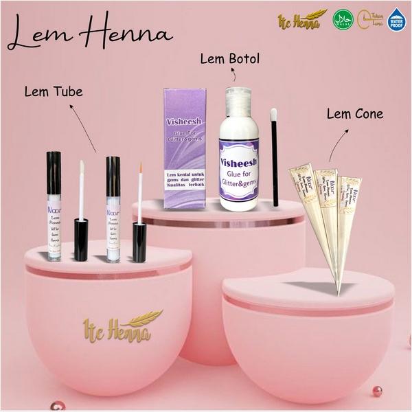 Lem Henna Lem Kulit Cone Tube Botol Lem Glitter Mutiara Gems - Shop ...