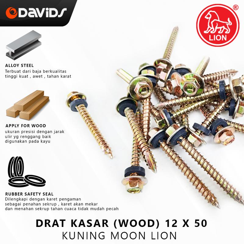 Baut Roofing Sekrup Baja Ringan Kayu Skrup 12X50 5cm - Shop | Tokopedia