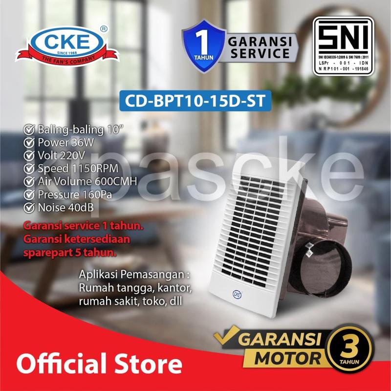 CKE Ceiling Duct CD-BPT10-15D-ST 10 Inch Exhaust Plafon Blower - Shop ...