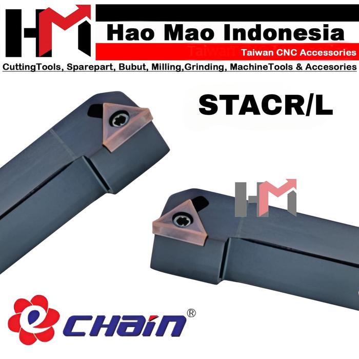 Jual STACR/L TURNING TOOL HOLDER MERK ECHAIN TAIWAN - STACR 1010K09 ...
