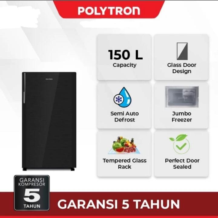 KULKAS POLYTRON PRA 15DMY 150 LITER ( 1 PINTU ) - Shop | Tokopedia