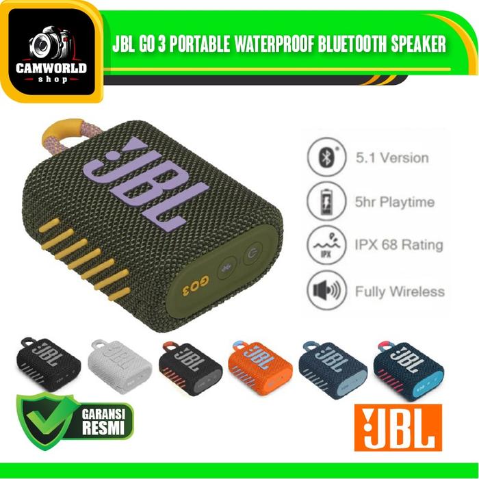 Jual JBL Go 3 / JBL Go 4 Waterproof Bluetooth Speaker - Jakarta Pusat ...