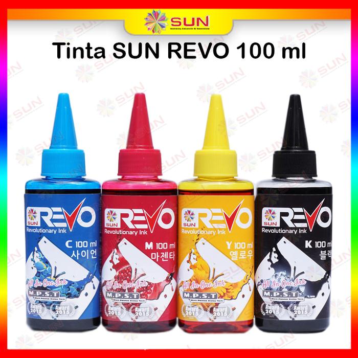 Jual TINTA SUN REVO INK BCMY 100 ML For: Printer Epson Canon HP Brother ...