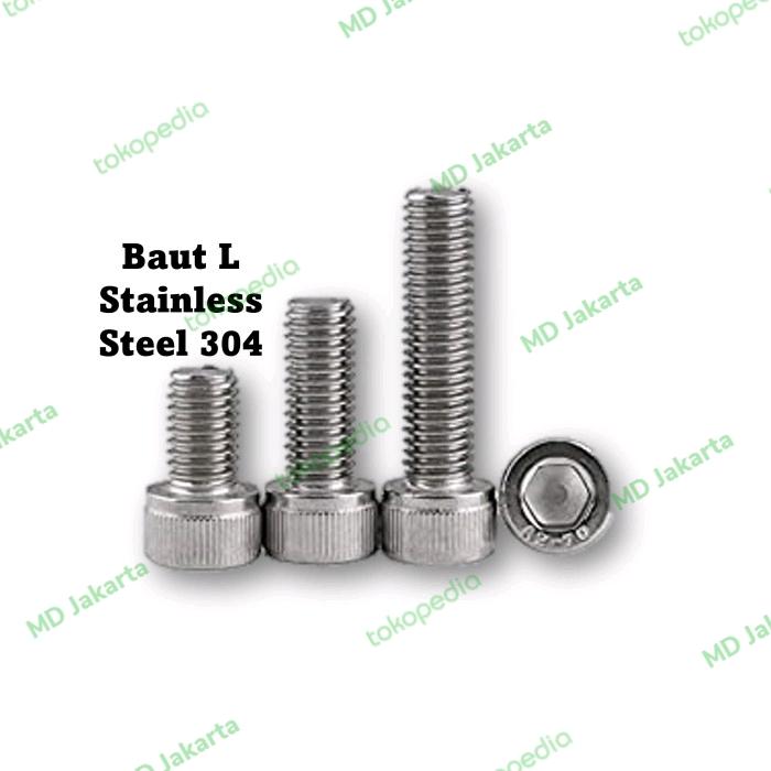 Baut L Stainless M6x10, M6x12, M6x16, M6x20, M6x25 Hex Socke - Shop ...