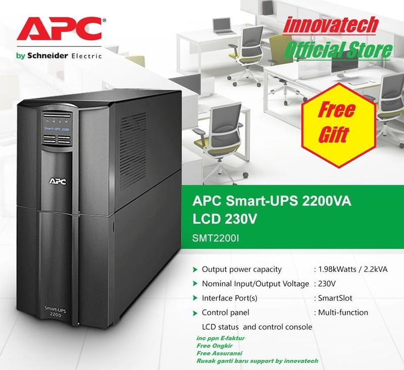 APC SMT2200i 2200VA 1980W SMART UPS LCD SOFT - Shop | Tokopedia