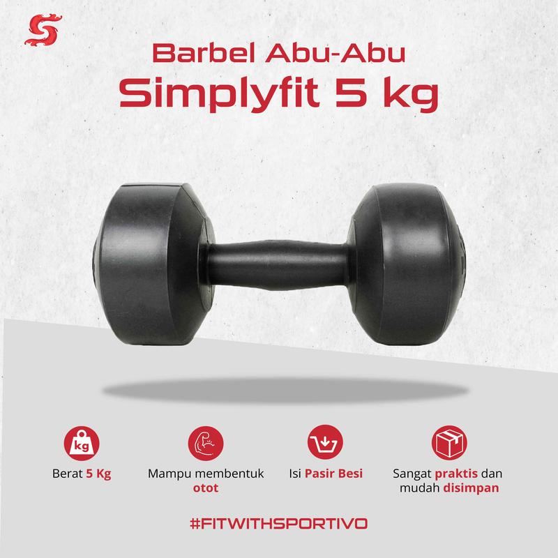 Simplyfit Dumbbell Plastik 5kg - Shop | Tokopedia