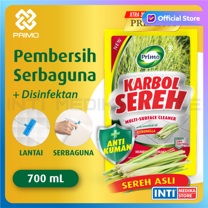 Jual PRIMO - Karbol Sereh PREMIUM 700 ml | Disinfektan Pembersih Lantai ...