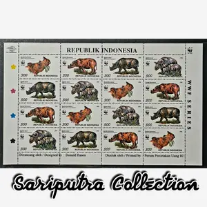 Kemasan Prangko Indonesia 1996, Seri WWF Badak, Stamp Pack - Shop ...