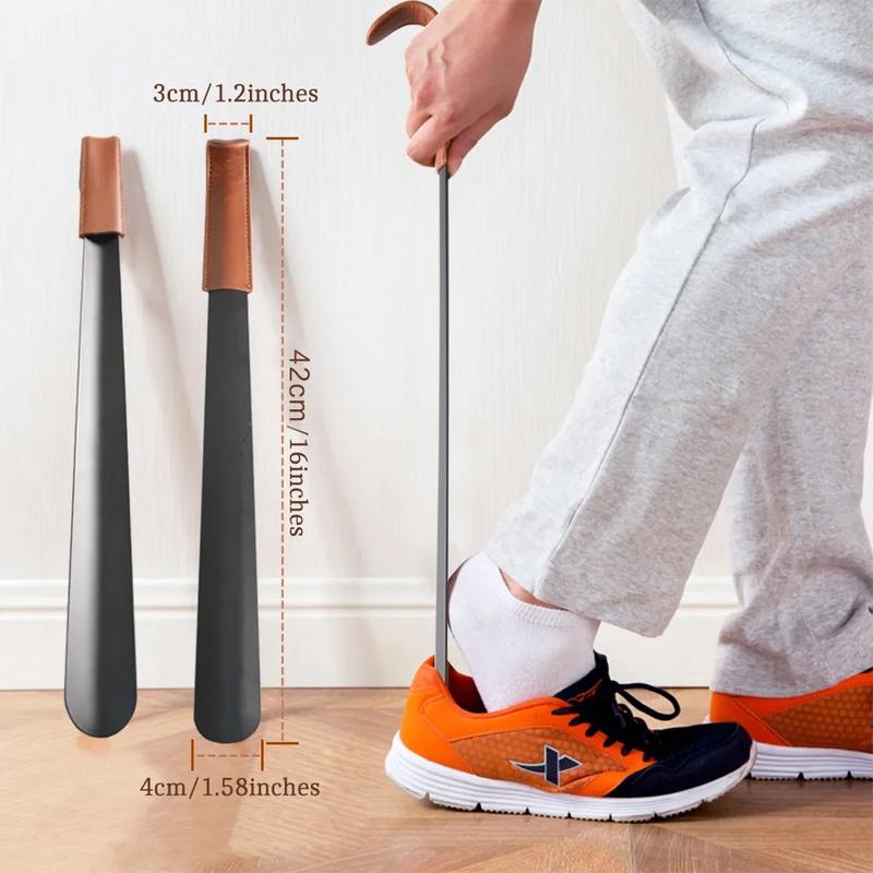 Sendok Sepatu Shoe Horn Metal Stainless Steel Hitam - Shop | Tokopedia