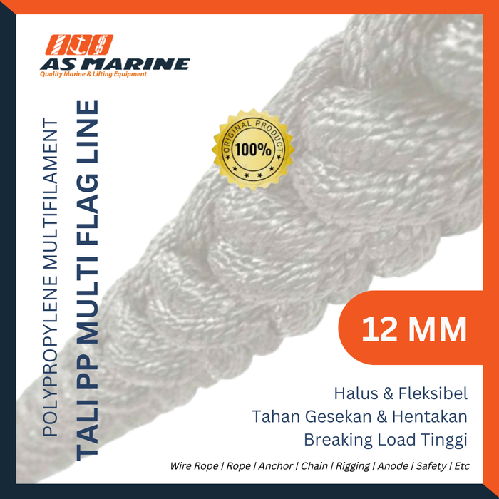 Promo Tali Bendera / Tali Braided / Tali PP Multi Flag Line 12 mm (1/2 ...