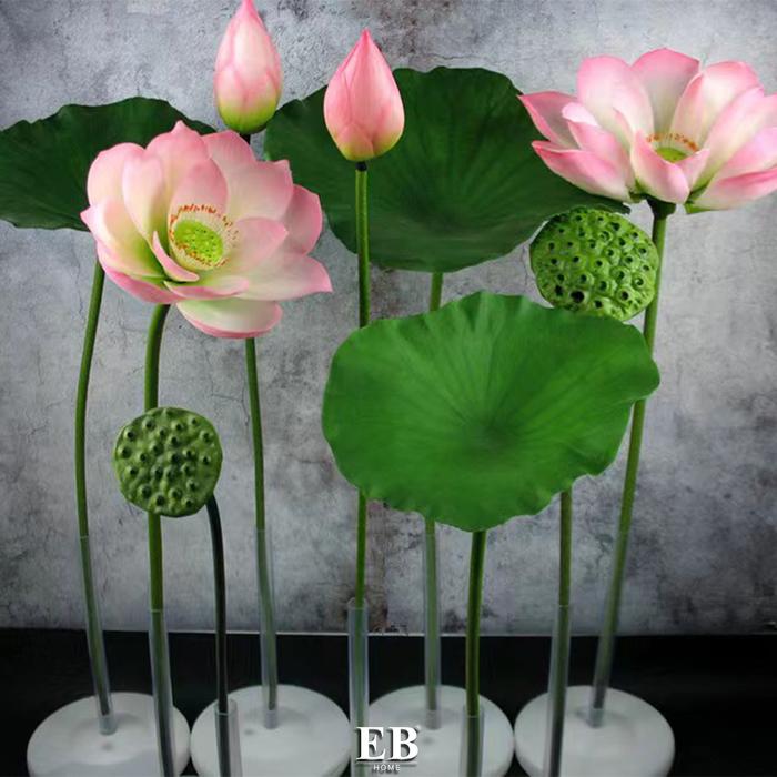 Jual Bunga Tangkai Palsu Hias Dekorasi / Artificial Lotus Parts 984 - 4 ...