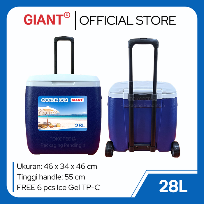 Jual Cooler Box 28 Liter Cool Box Trolley Island Breeze CoolBox Roda ...