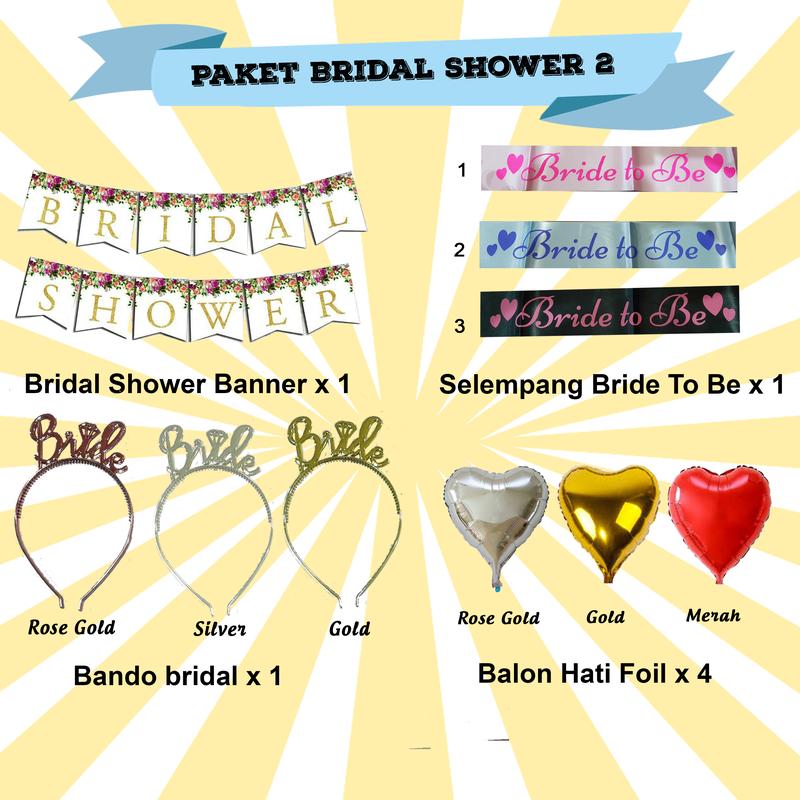 Paket Bridal Shower 2 II Paket Bride To Be 2 - Shop | Tokopedia