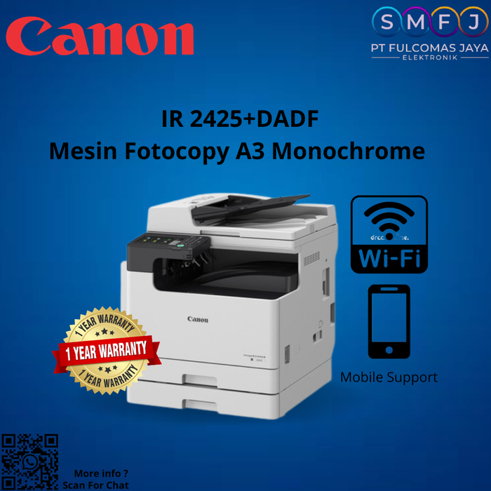 Jual Mesin Fotocopy Canon IR 2425 DADF A3 Mono GARANSI RESMI NEW ...