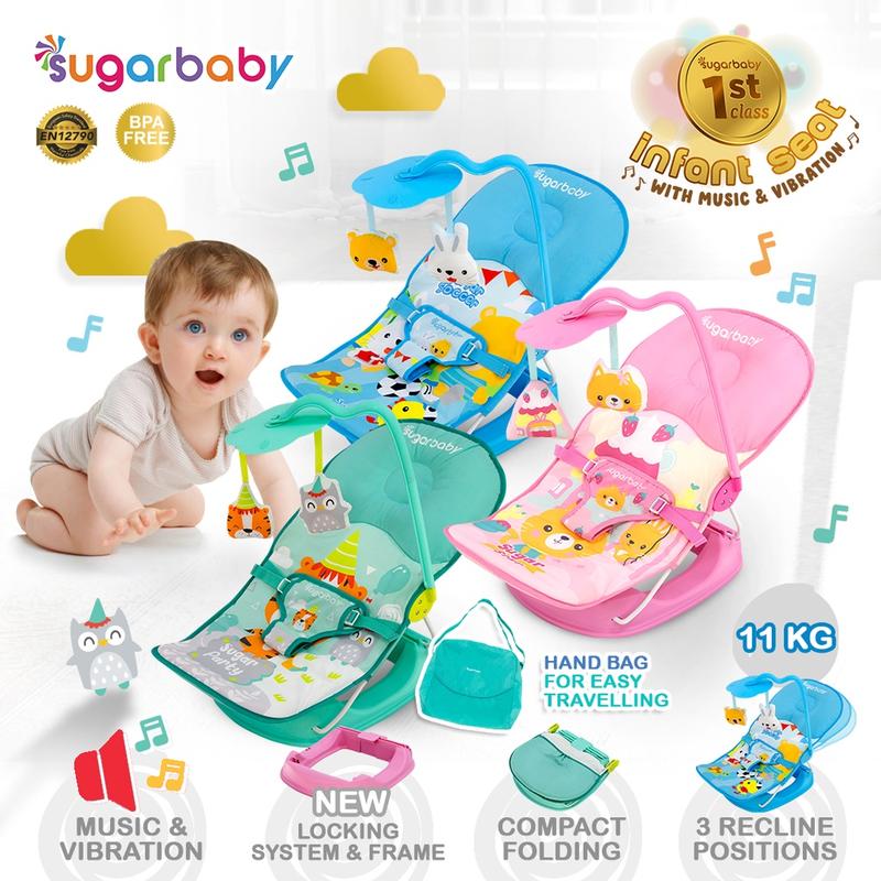 Sugarbaby Infant Seat | Kursi Musik Getar Lipat Bayi - Shop | Tokopedia