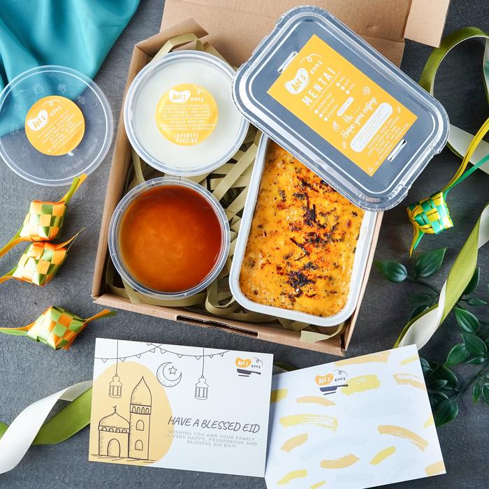 Jual Hampers box isi salmon kani mentai & japanese milk pudding ala ...