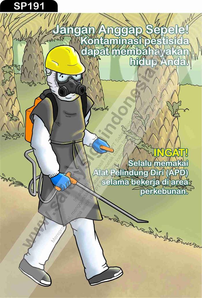 Jual SP191 Poster K3 Safety A2 - Kontaminasi Pestisida - Kota Cimahi ...