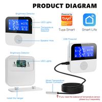 Jual Smatrul Tuya Wifi Temperature Humidity Sensor Smart Safety Home ...