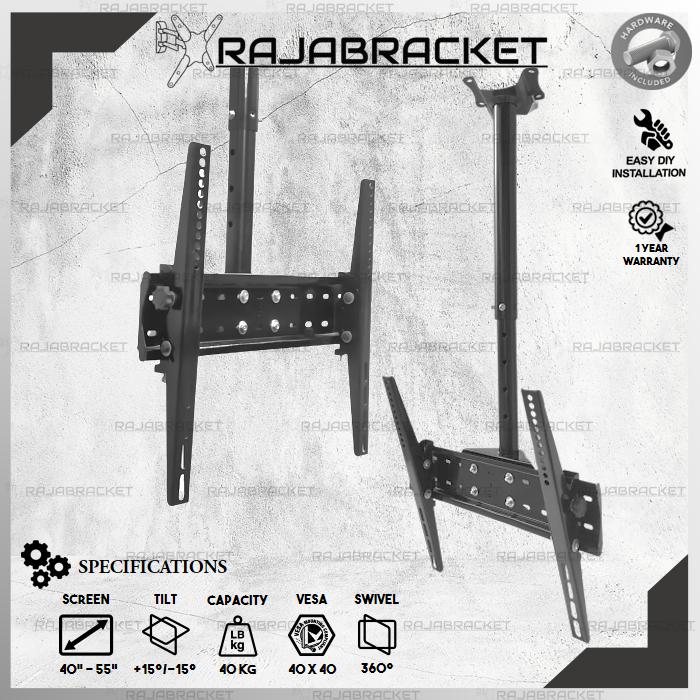 Bracket Braket TV Gantung Plafon 60 55 50 43 42 40 32 inch, Full - Shop ...