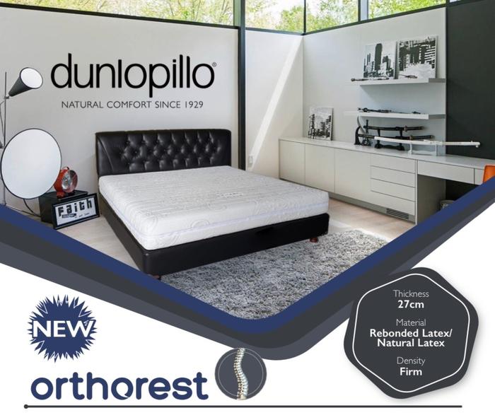 Promo Dunlopillo FULL SET Kasur Full Latex ORTHOREST 27 cm + Bedframe ...