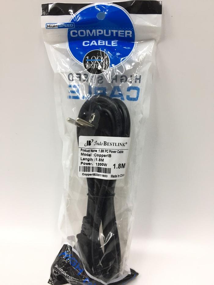 Jual KABEL POWER CPU PREMIUM 1,8M / KABEL POWER CPU KOMPUTER TEBAL 1,8M ...