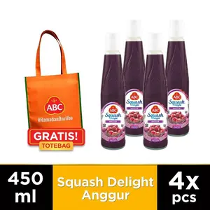 ABC Sirup Squash Delight Leci 450 ml - Multi Pack 4 pcs - Shop | Tokopedia