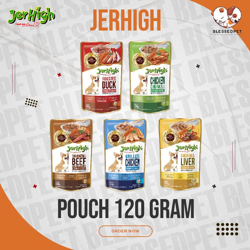 JERHIGH Wet Food Dog Pouch 120gr / Makanan Basah Anjing Sachet - Shop ...