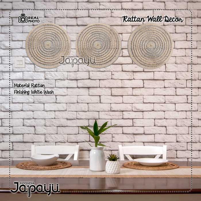 Jual Hiasan Dinding Dekorasi Anyaman Rotan Cerancang Rattan Home Wall ...