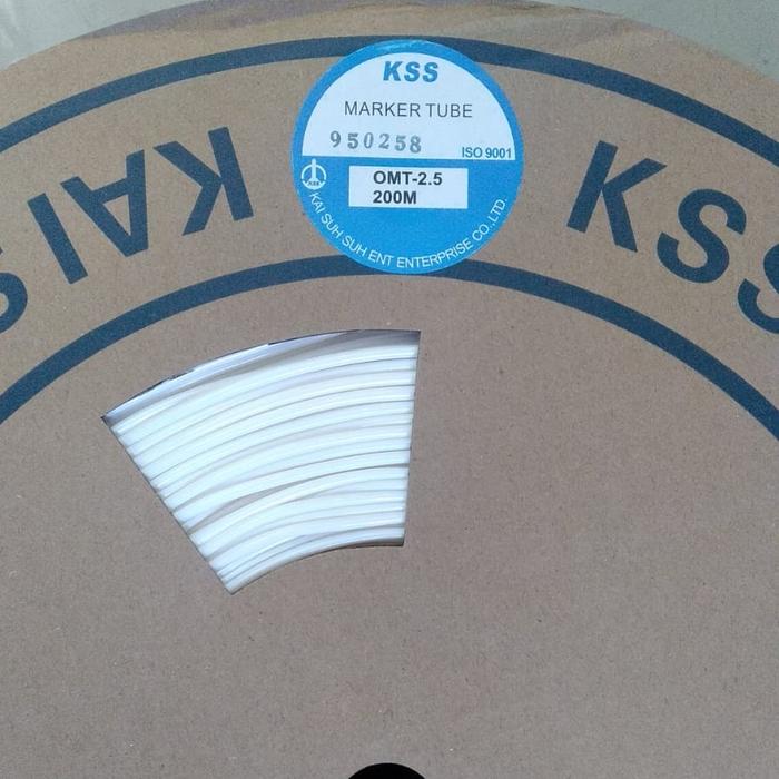 Jual OMT Marker Tube OMT-2.5 KSS Kabel Marker 2.5 mm 200Mtr/Roll ...