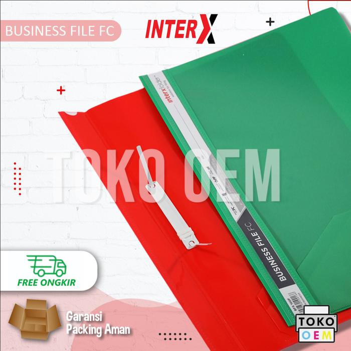 Jual INTERX BUSINESS BISNIS FILE FC F4 MAP BENING JEPIT PLASTIK ACCO ...