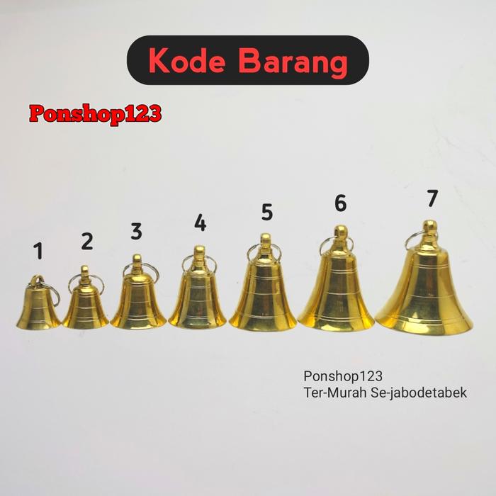 Jual lonceng kuningan no 7 bell kuningan jumbo bel kuningan lonceng ...