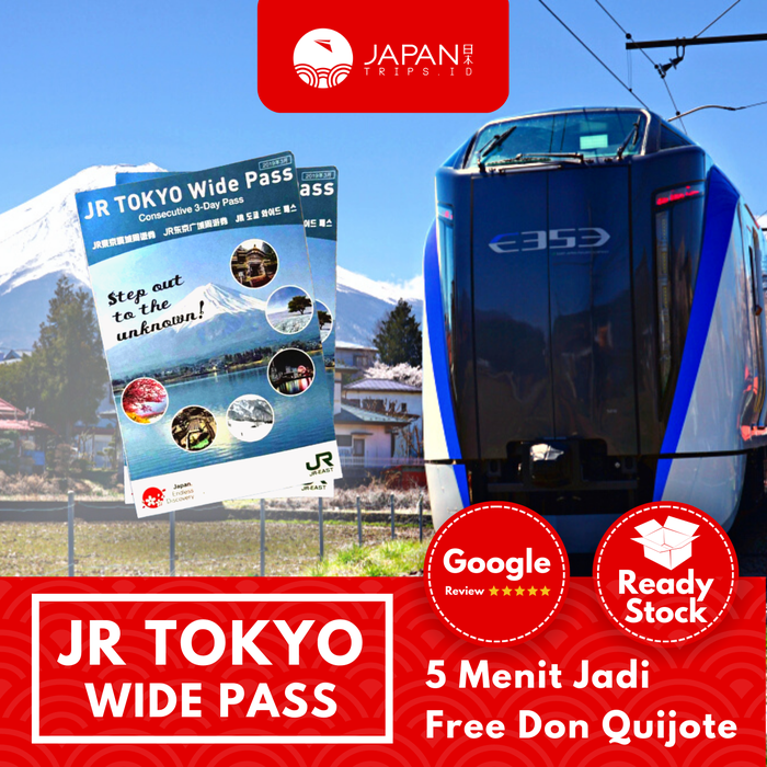 Jual Tokyo Wide Pass 3 Days | JR East Japan Rail - Jakarta Utara ...