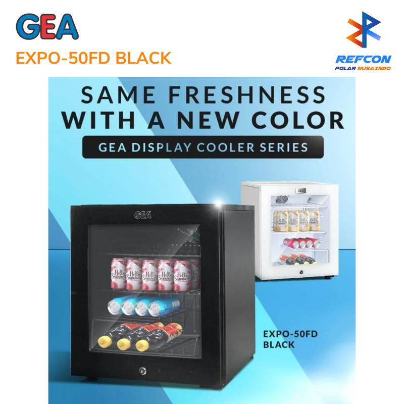 Showcase Mini GEA EXPO 50FD / EXPO 50 FD Black 50 Liter - Shop | Tokopedia