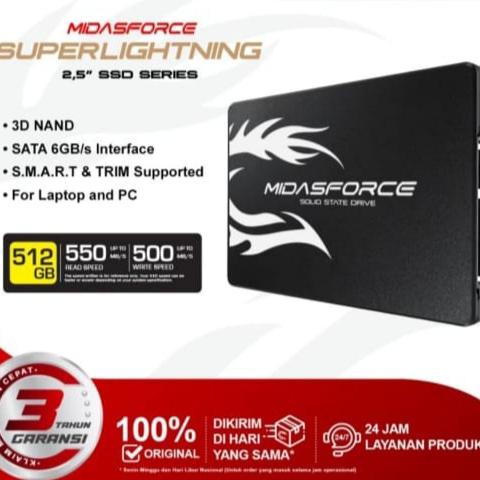Termurah SSD Midasforce 512GB - Shop | Tokopedia