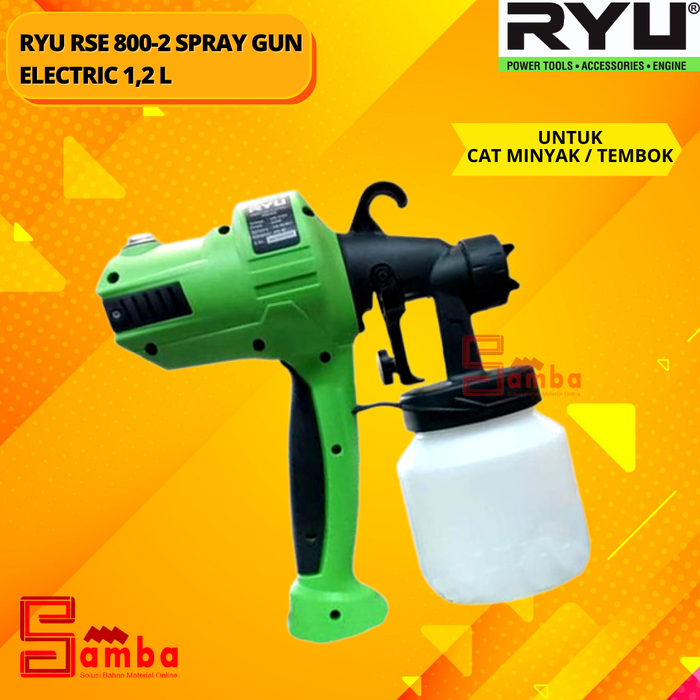 Jual RYU RSE 800-2 450 watt SPRAY GUN ELECTRIk alat semprot cat minyak ...
