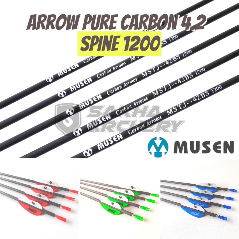 Anak Panah Arrow Musen Pure Carbon 4.2 Spine 1200 - MSTJ 42BS - Shop ...