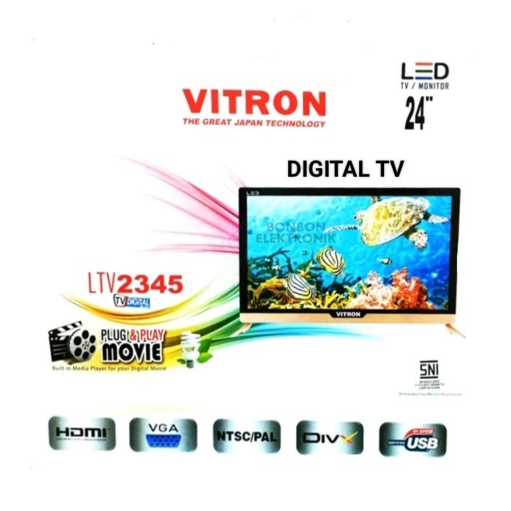 LED TV VITRON LTV 2345 DIGITAL TV [ 24 INCH ] - Shop | Tokopedia