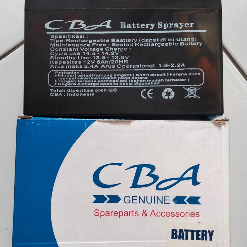 SPAREPART AKI BATERAI CBA BATTERY SPRAYER ELEKTRIK CBA GENUINE - Shop ...