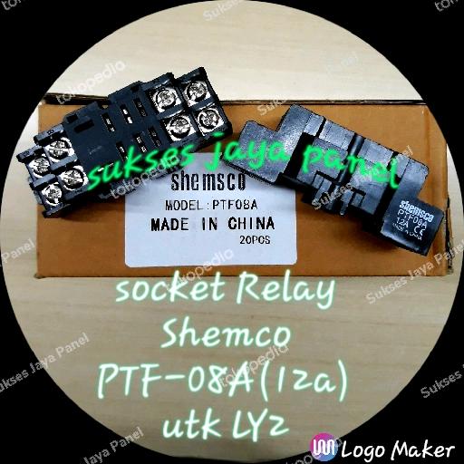 Socket Relay PTF-08A 12A Asli untuk Relay LY2 Kapasitas 12 Ampere ...