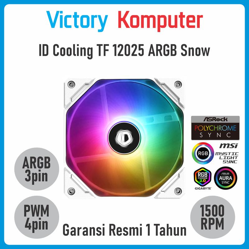 IDCooling TF 12025 ARGB SNOW 120mm PWM Fan ID-COOLING ID Cooling - Shop ...